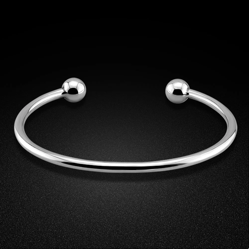 925 Silver Bead Bracelet|925 Sterling Silver Bangles|925 Sterling ...