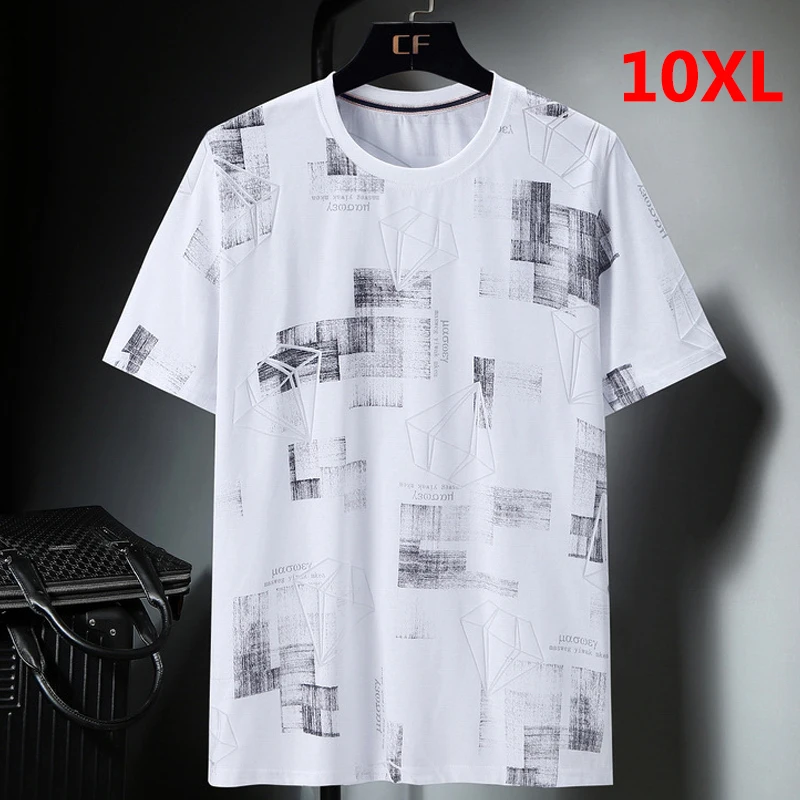 Oversize T-shirts Men Big Size 10XL Tops Tees Summer Hip Hop Casual ...