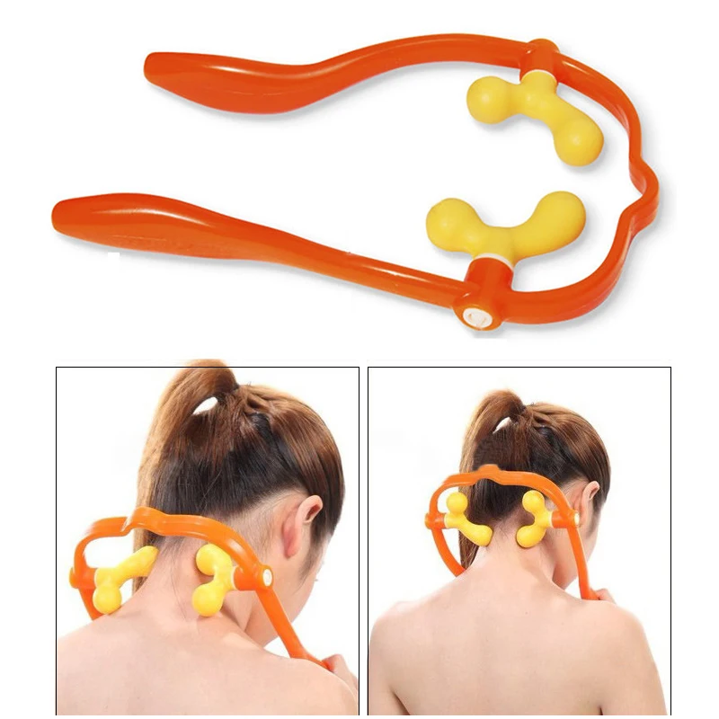 Handheld Cervical Shoulder Shiatsu Massager 2 Head Trigger Point ...