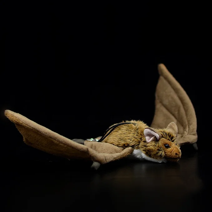 38cm Bat Collection Kids Plush Toys Lifelike Brown Myotis Christmas ...