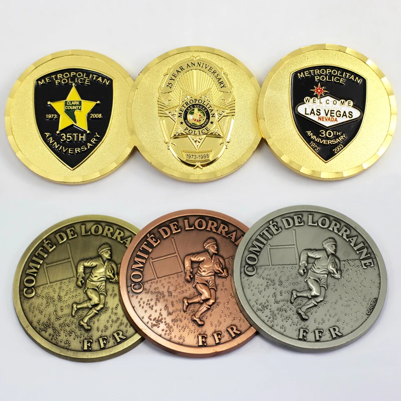 Moneda personalizada chapada en oro, moneda de plata antigua, moneda de ...