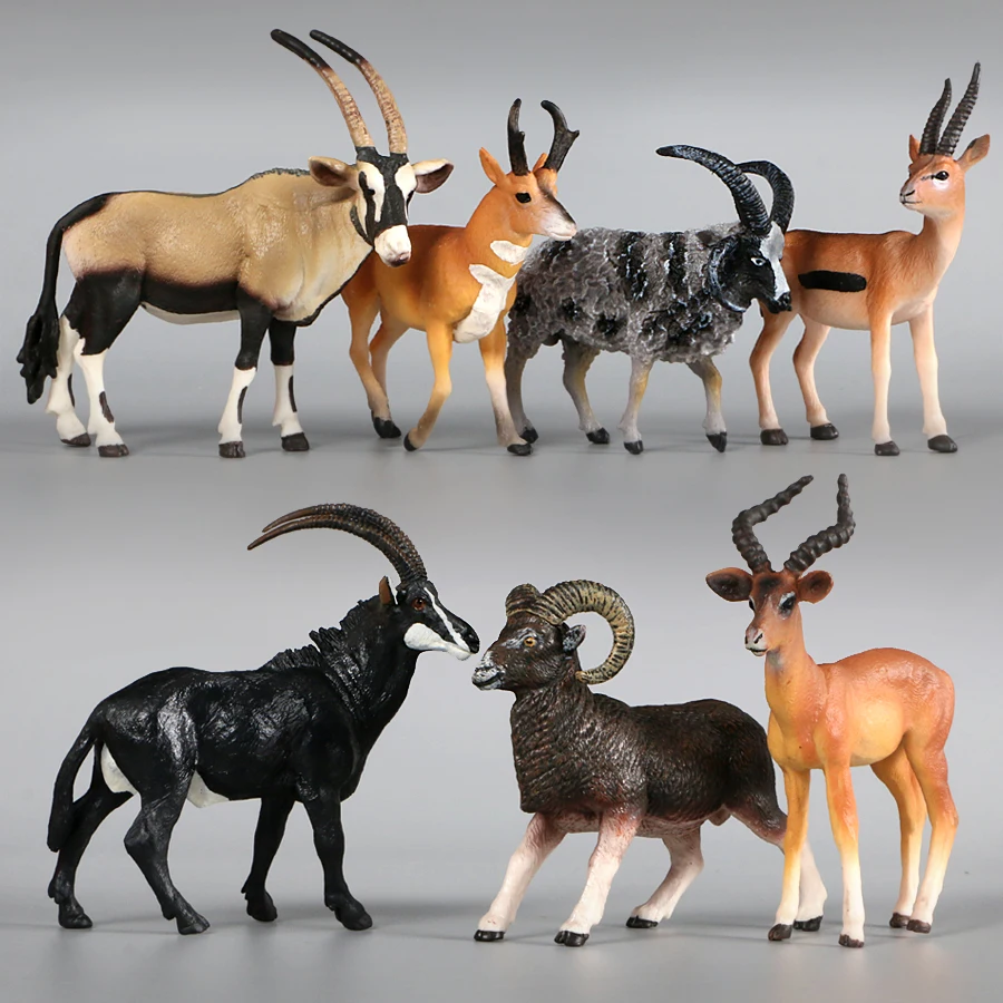 Wild-Forest-Animal-Zoo-plastic-Models-Simulation-Antelope-Gazelle ...