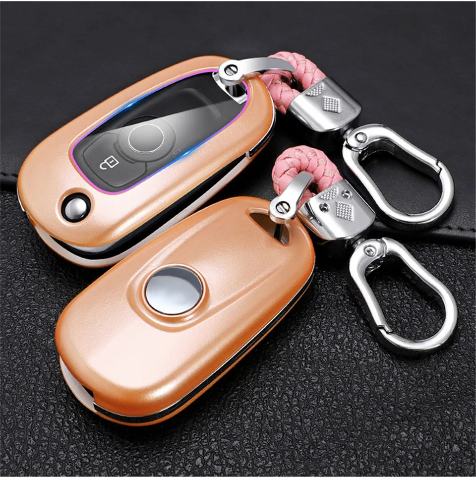 Coque clé,Couvercle de clé de voiture en Fiber de carbone, pour Opel ...