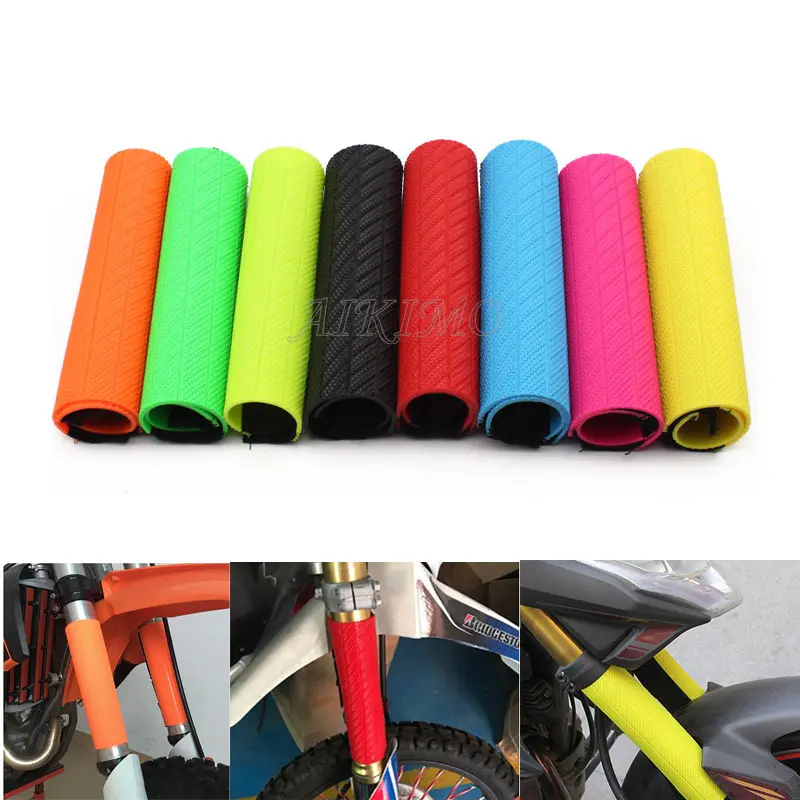 Rubber-Front-Shock-Absorber-Fork-Suspension-Protector-Guard-Wrap-Cover ...