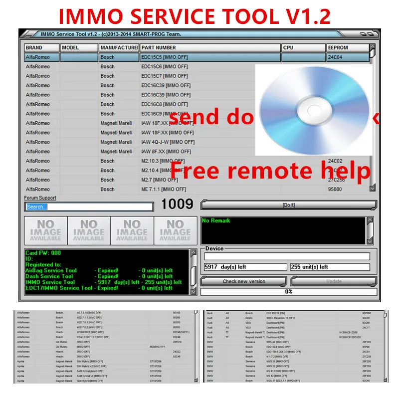 IMMO SERVICE TOOL V1.2 PIN Code and Immo off Works support Multi-brand ...