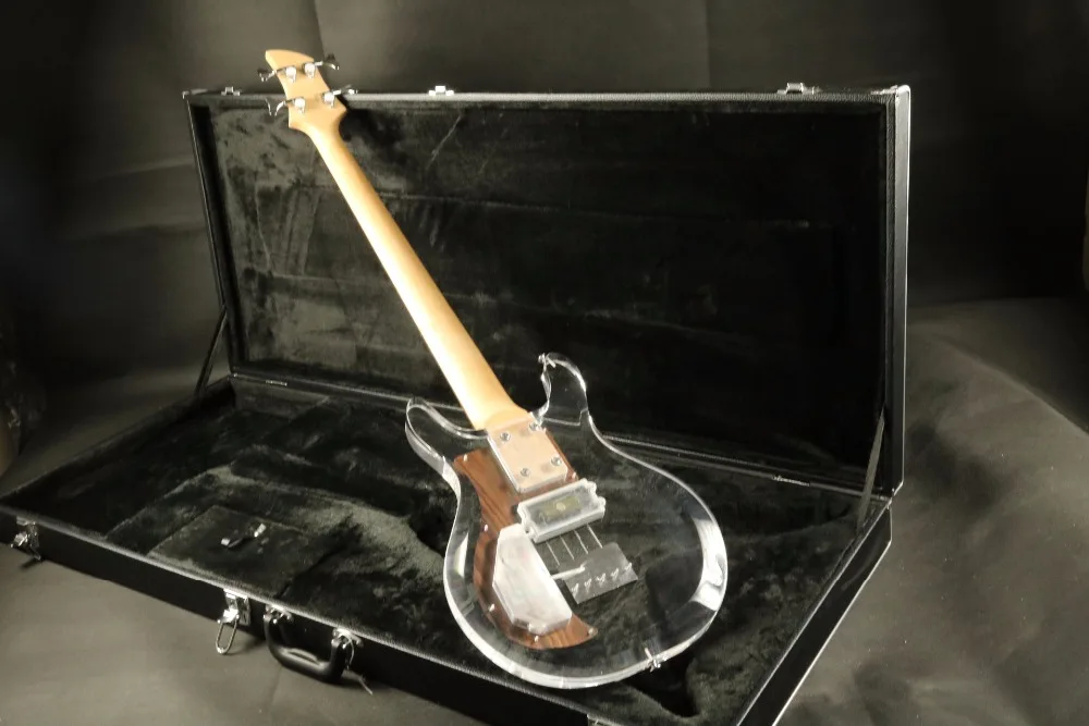 Dan ArmStrong Ampeg 4 Strings Acrylic Body Electric Bass Guitar Crystal ...
