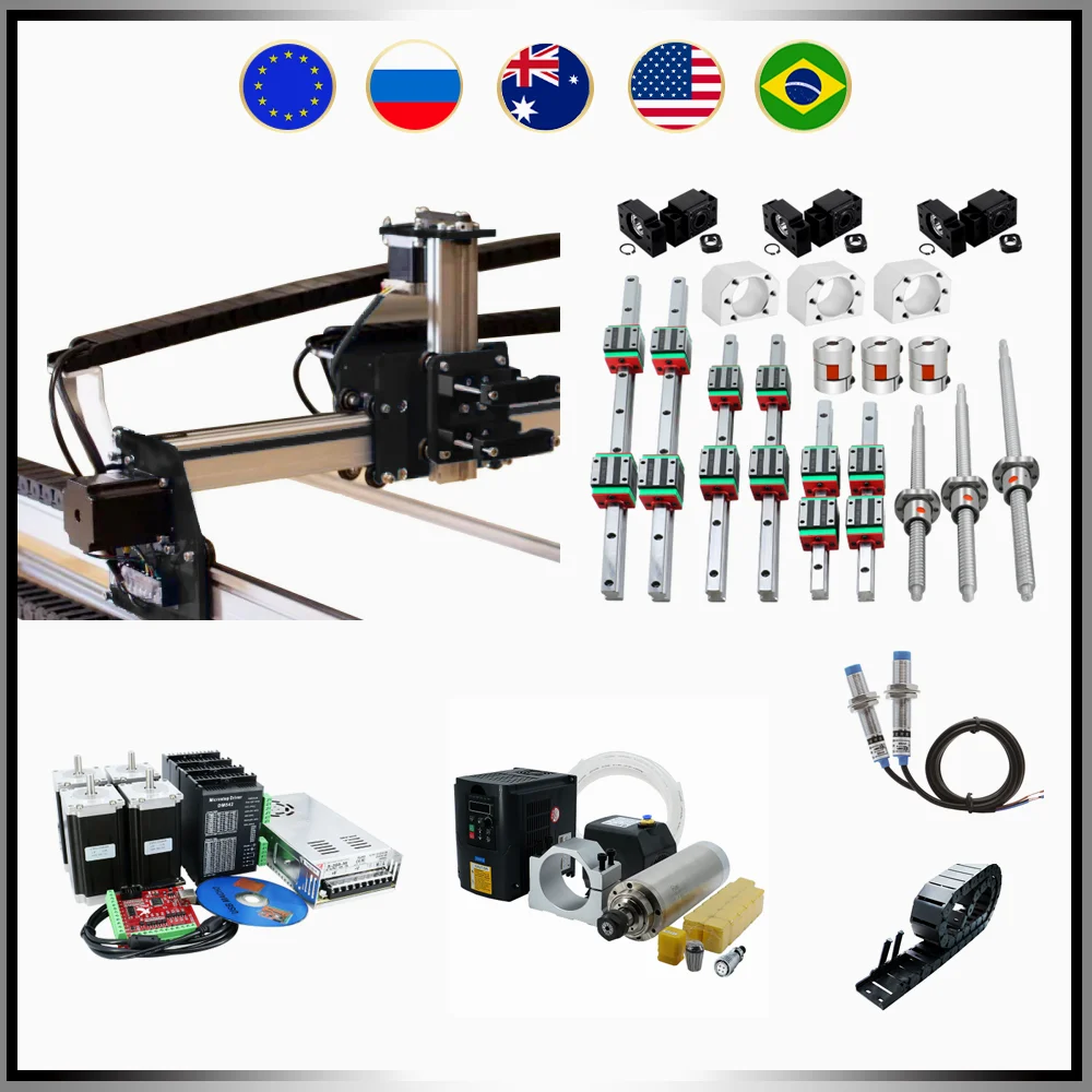 Woodworking-machine-assembly-accessories-4-axis-stepper-motor-linear ...