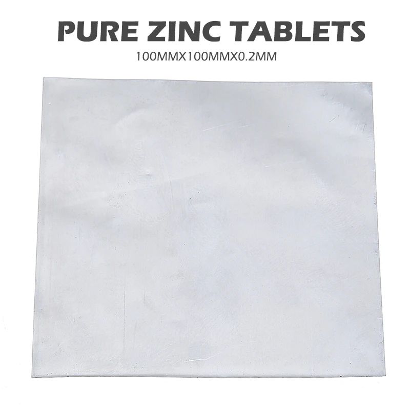 1Pcs-Zinc-Plate-99-9-Pure-Zinc-Zn-Sheet-Plate-100mmx100mmx0-2mm-For ...