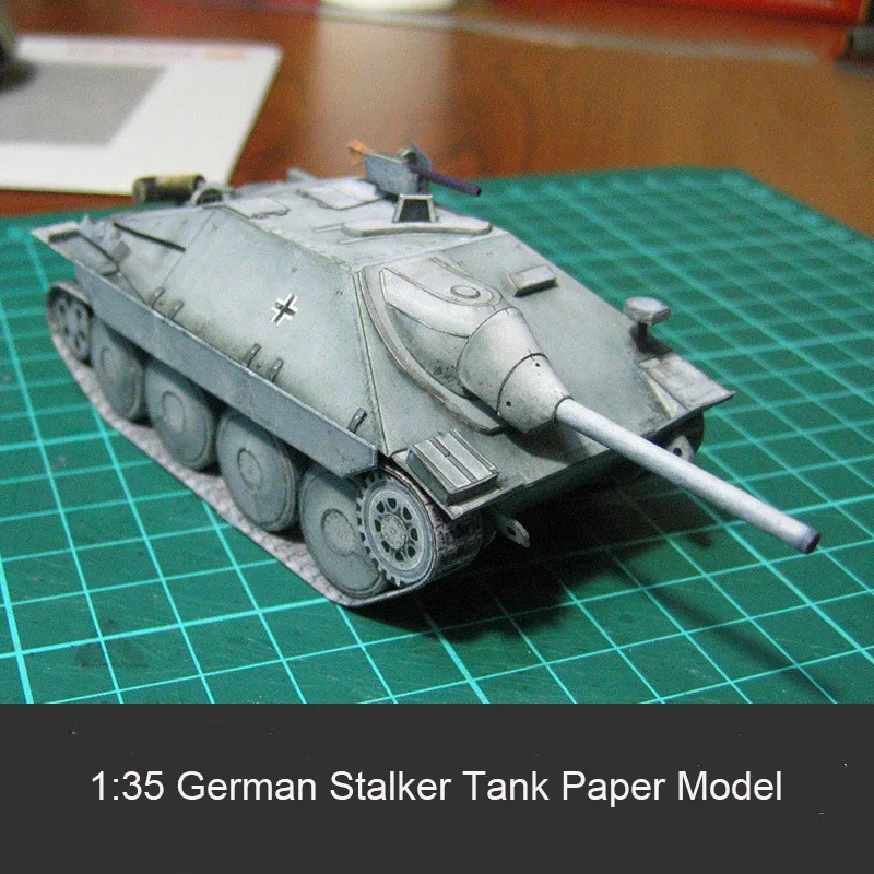 1-35-3D-Paper-Model-German-Stalker-Tank-Destroyer-Paper-Model-Tank ...