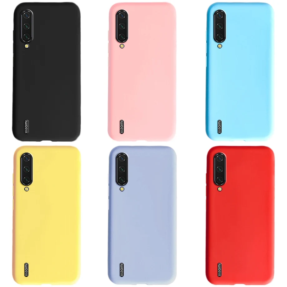 For Cover Xiaomi Mi A3 Case TPU Fundas Coque Silicone Soft Candy Color ...