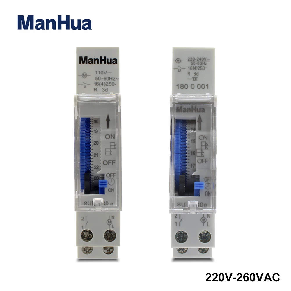 ManHua-Mechanical-Analog-Time-Switch-24-Hour-110V-220-240VAC-Mechanical ...