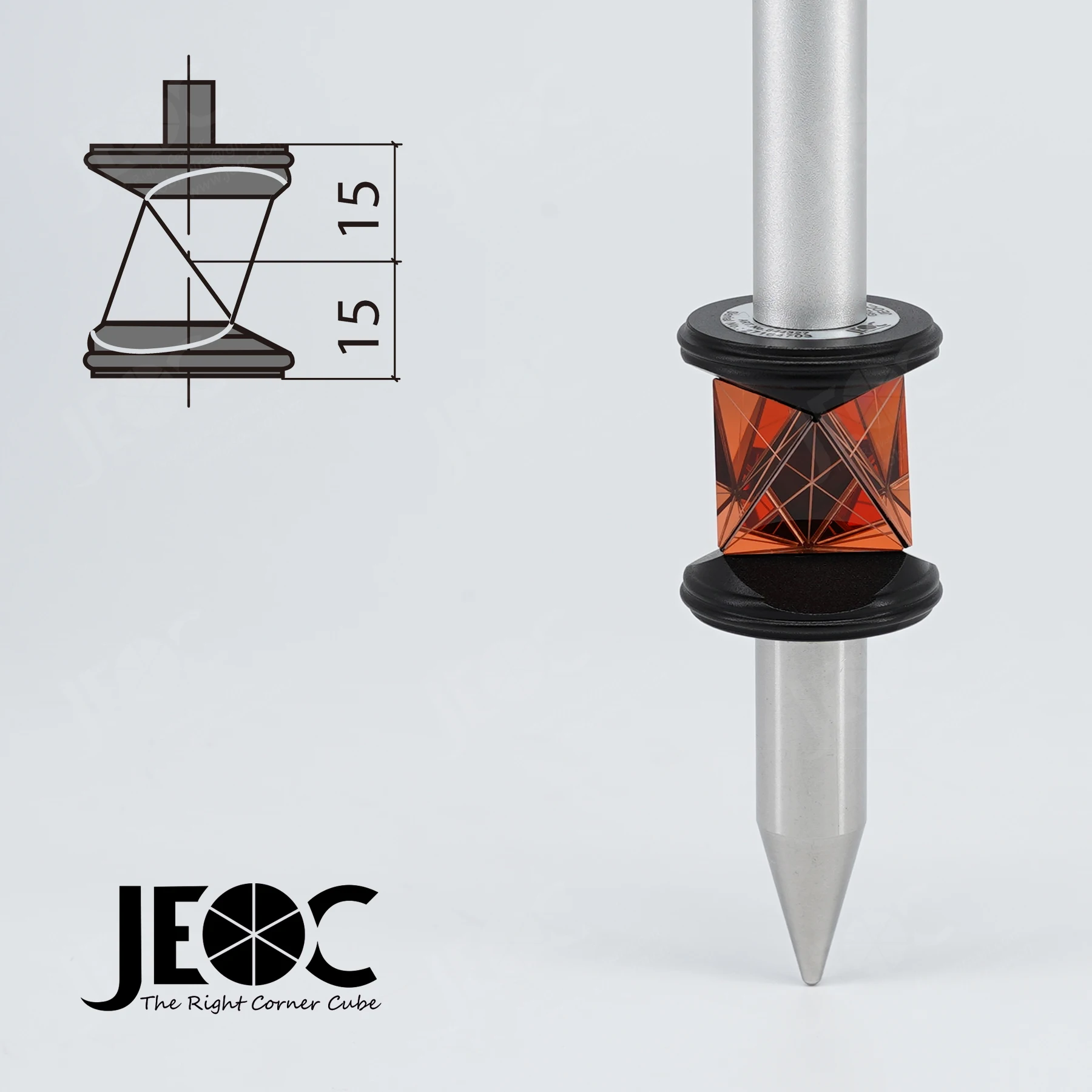 Jeoc Grz101, New Mini 360 Degree Prism For Leica Atr Total-station ...