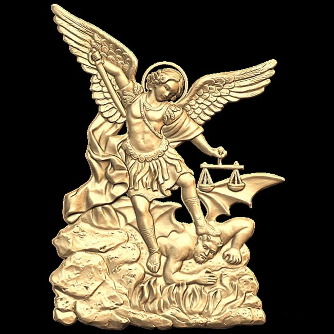 St-Michael 3D Modell-Segélyek Stl Modell A Cnc Útválasztó Faragásához ...