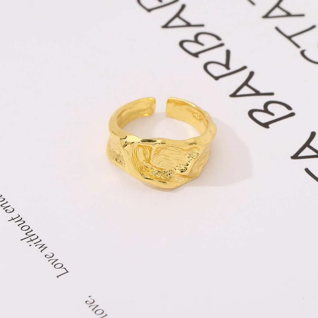 Todorova Punk Hip-hop Chunky Rings For Women Girls Trendy Geometric ...