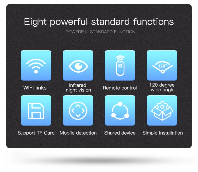 Webcam,Mini caméra de surveillance IP Wifi HD 1080P, dispositif de ...