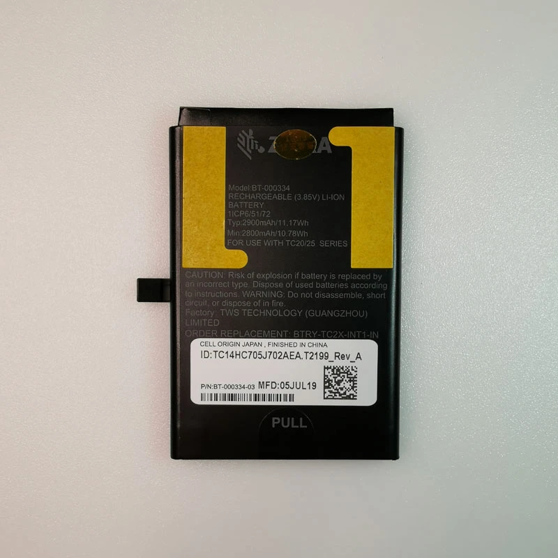 2900mah New Battery For Zebra Tc20 Tc25 Bt-000334 Batteries - Mobile ...