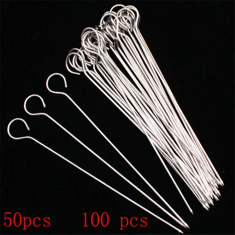 50pcs-100pcs-BBQ-needle-Meat-string-sign-bbq-grills-barbecue-stainless ...