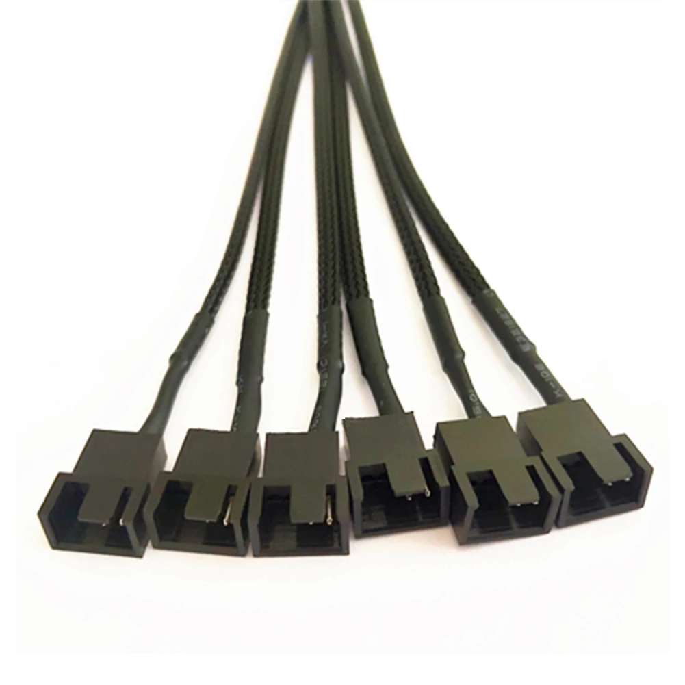 6 PIN to 3x4PIN/6x4PIN Computer Cooler Cooling Fan Splitter Cable Wire ...