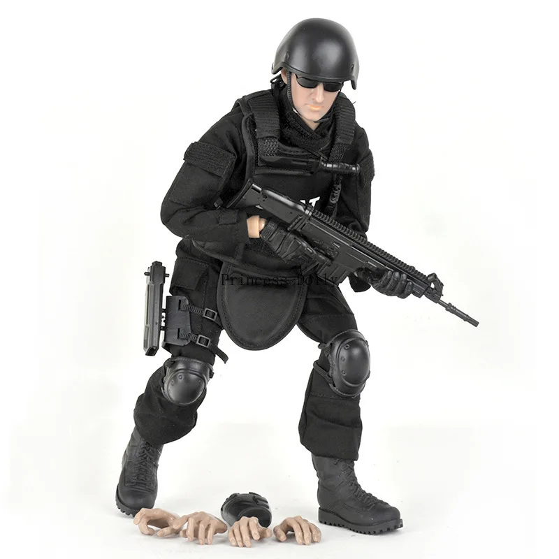 1-6-Scale-Soldier-Toy-Figures-SWAT-Model-Movable-Joint-11-8-30cm-PVC ...