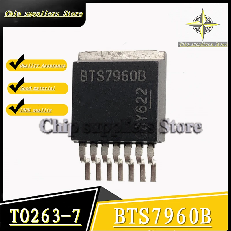 20PCS// BTS7960B TO263-7 BTS7960 TO-263 Bridge motor driver IC Nwe Fine ...