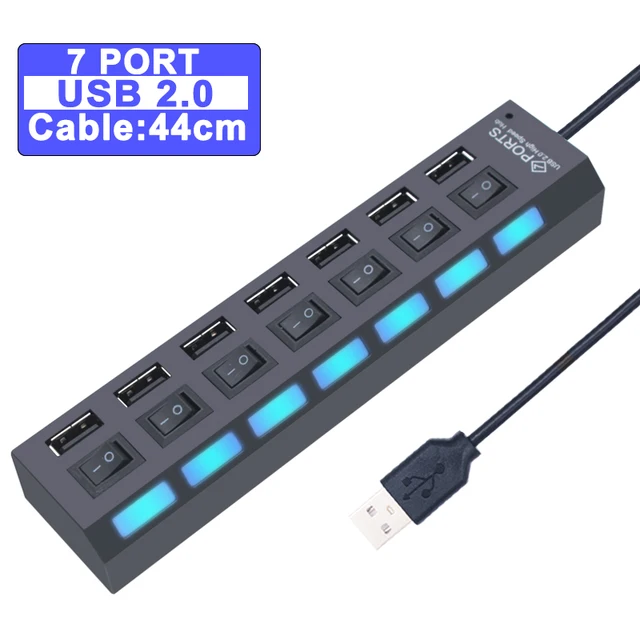 USB Hub 3.0 Hub USB 3 USB 2.0 Multi USB Splitter Power Adapter 4/7 Port Multiple Expander 2.0 ...
