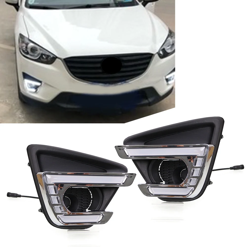 Auto Led Drl Daytime Running Lights White For Mazda Cx-5 2012 2013 2014 2015 2016 Car Acessories ...