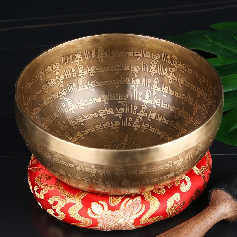 Nepal Handmade Tibet Buddha Sound Bowl Buddhist Tibetan Sing Bowl Yoga ...