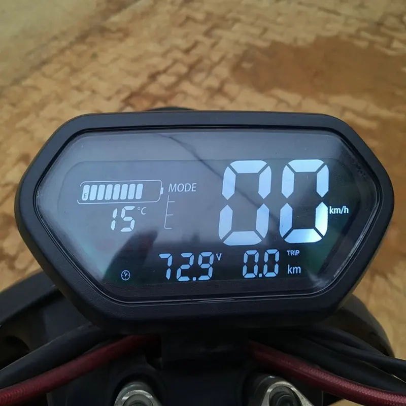 speedometer LCD DISPLAY 48v60v72v84v96v120v144v light/battery level ...