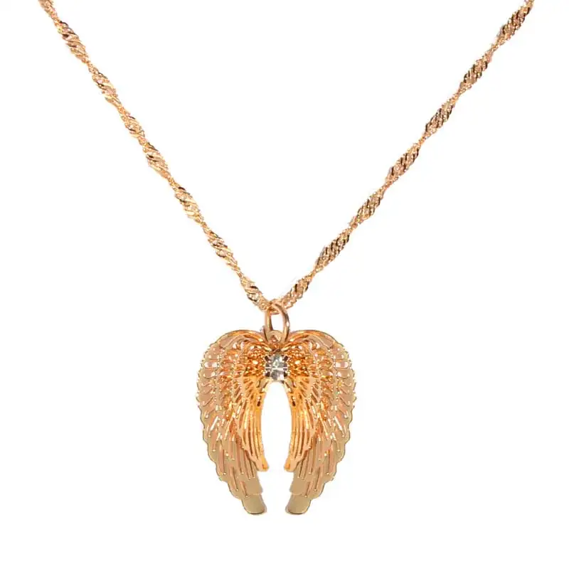 Gold Color Heart-shaped Pendant Necklace