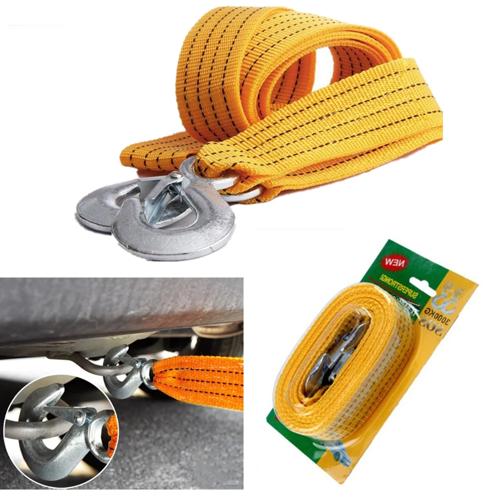Heavy-Duty-Car-Tow-Rope-Strap-Belt-High-Strength-Nylon-Strap-with ...
