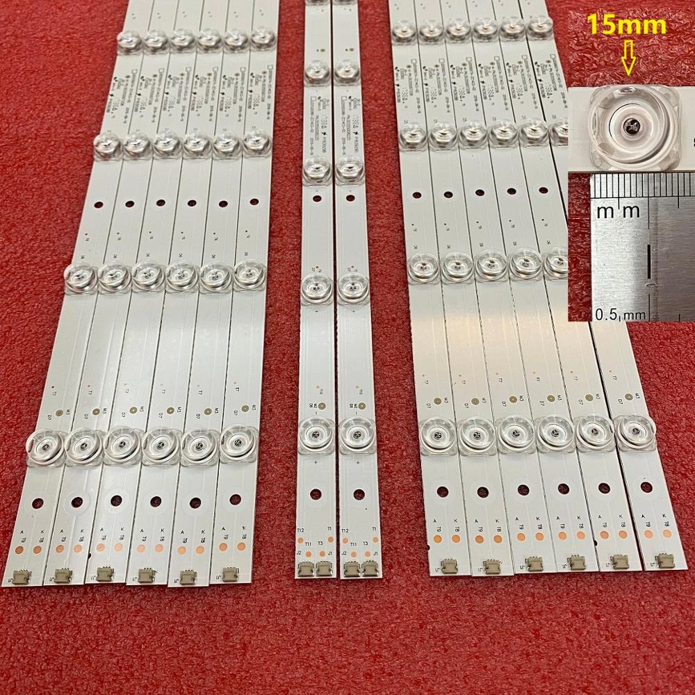 14pcs LED bar for MHDV5533 U4 JVC LT 55C550 LED55D08B LED55D07A ZC14CG 02 30355007206 3035008214 ...