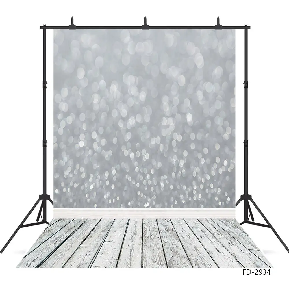 Silver Glitter Bokeh Photo Backdrops Vinyl Photography Background ...