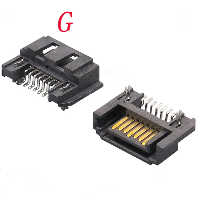 1PCS SATA Interface Socket SSD Solid State Drive Seat 7+15P 7P 22PIN ...