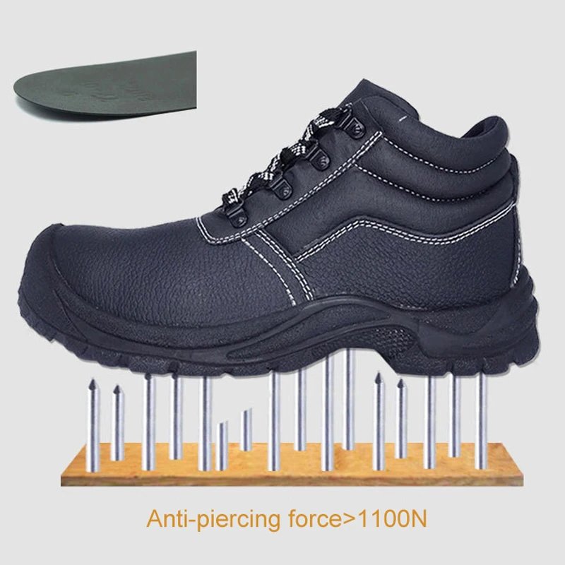 CE EN20345 Working Boots Anti-Smashing Puncture Proof S3 SRC Waterproof ...