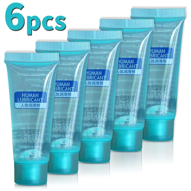 6pcs Based Lube Water Anal Grease for Sex Lubricant Gel Vagina ...