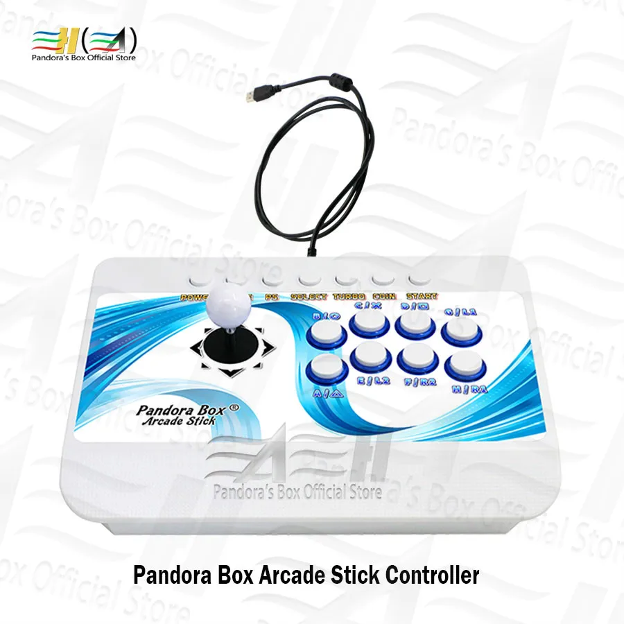 New Pandora box fighting joystick Wired Single plastic controller plug ...