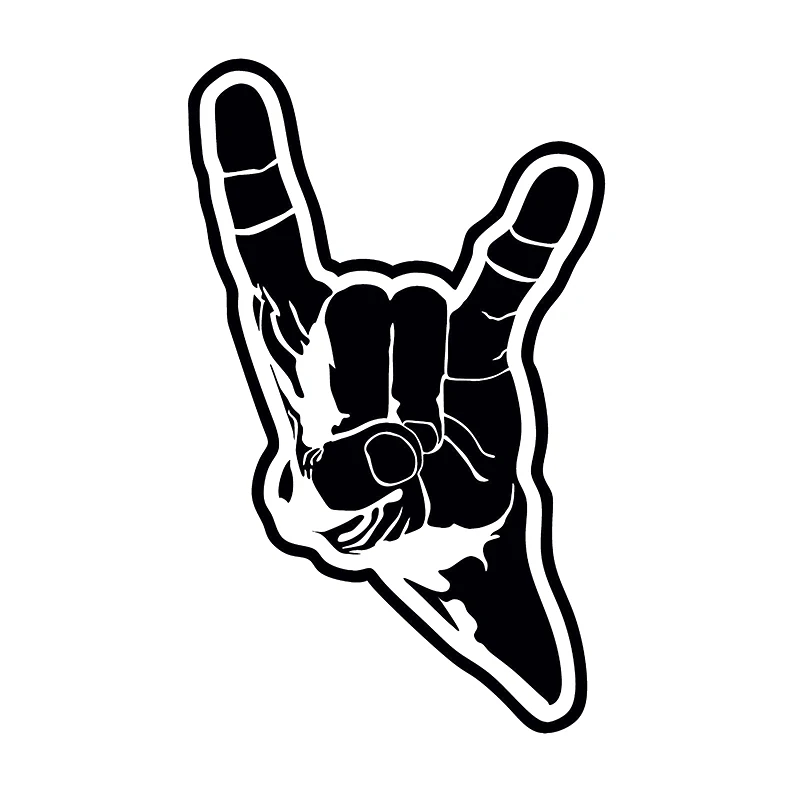 16*10cm Heavy Metal For Horns Hand Devil Vinyl Decal Sticker Window 666 ...