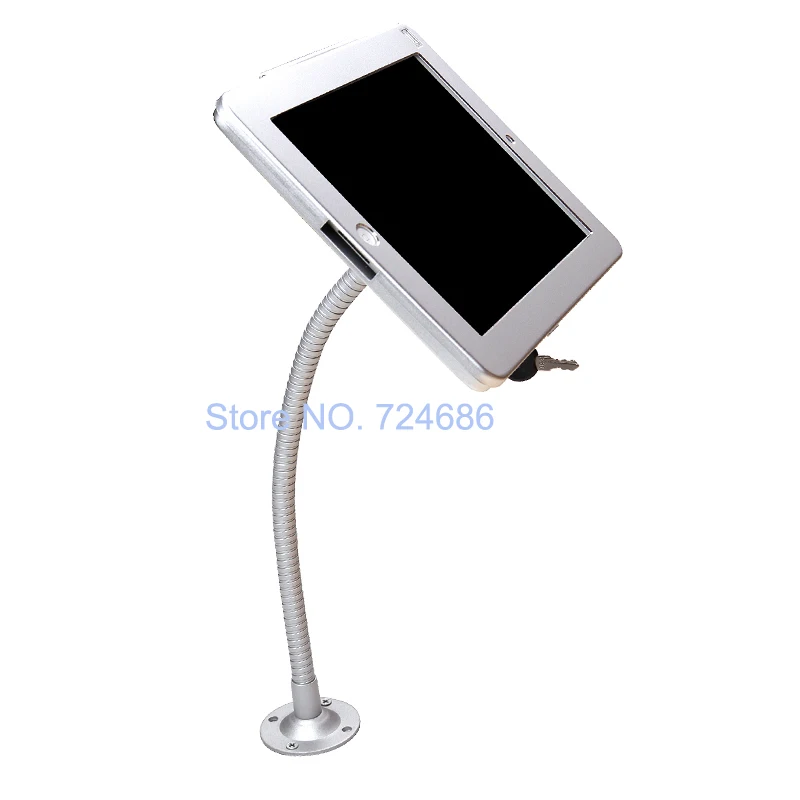 for iPad gooseneck secure holder mount tabletop display lockable ...