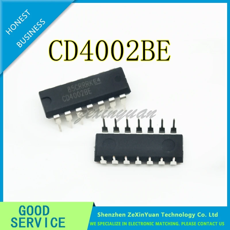 10pcs/lot CD4002BE CD4002B CD4002 DIP 14 New original-in Battery ...