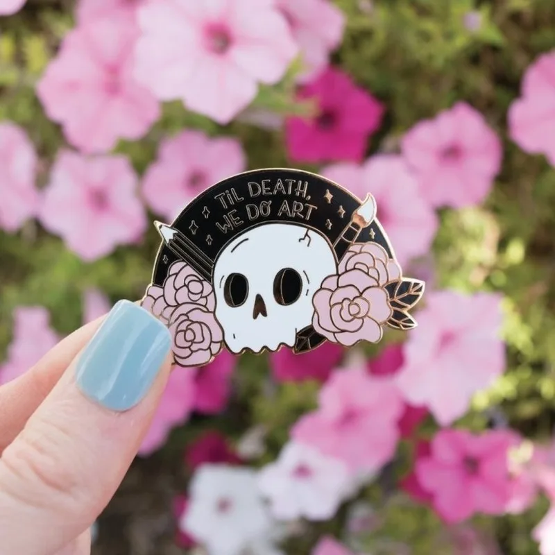 Til Death We Do Art Enamel Pin Lapel Pins Badge|Brooches| - AliExpress