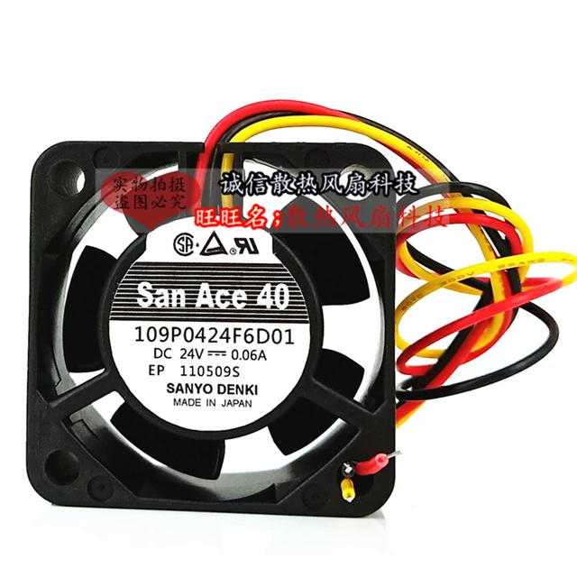 original 109P0424F6D014cm 4020 24V 0.06A three-line axial fan - laptop ...