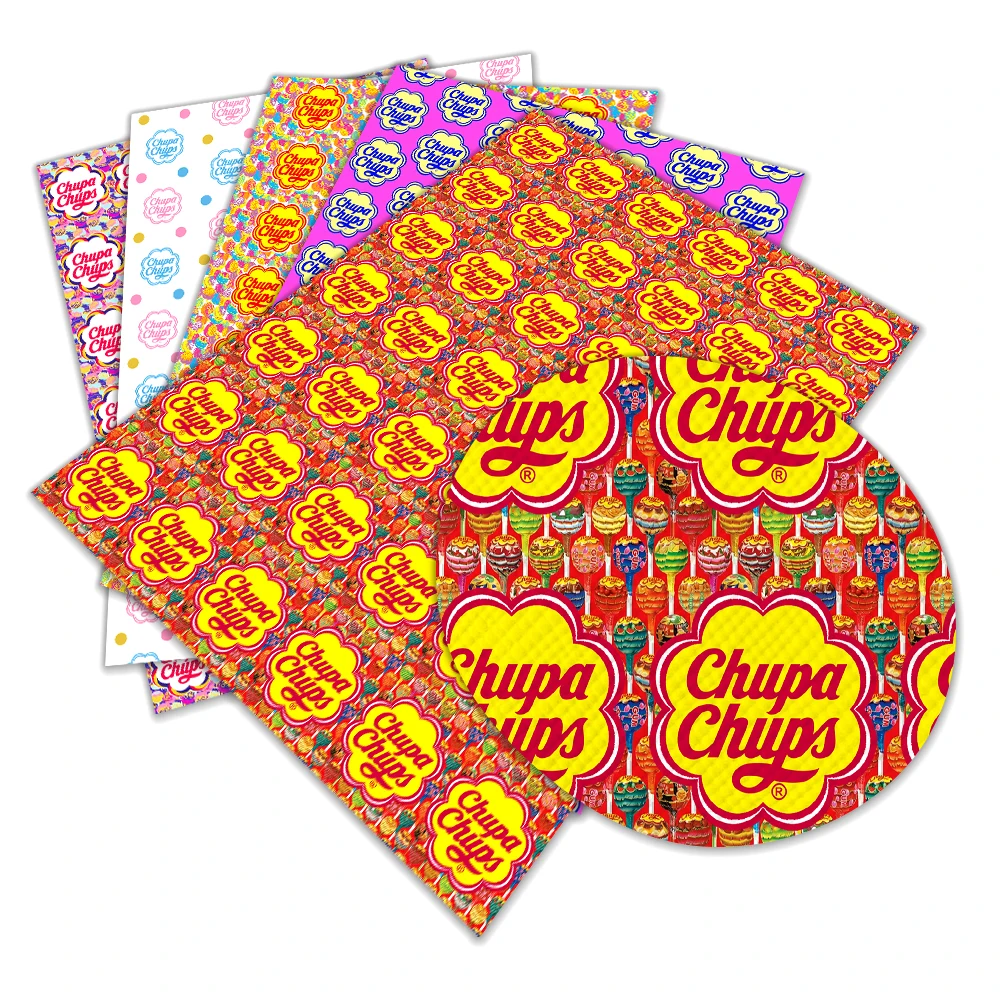 Delicious Lollipop Printed Faux Leather Sheets Candy A4 22x30cm for DIY ...