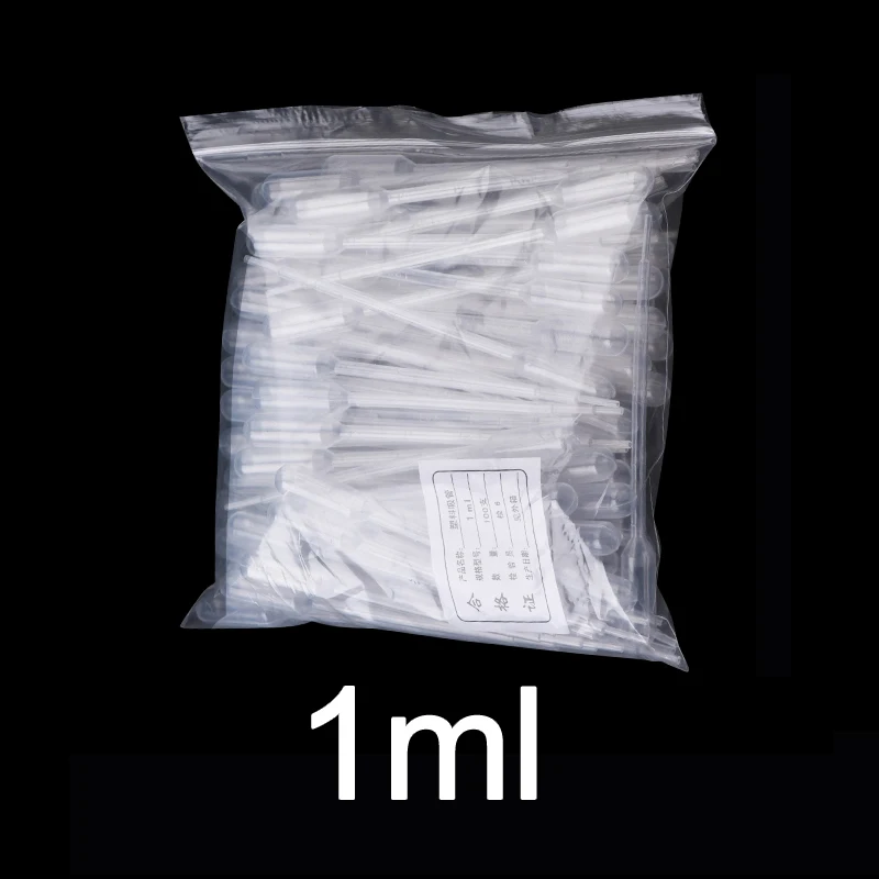 50-1000pcs-1ml-Disposable-Plastic-Pipette-Pasteur-Transfer-Pipettes ...