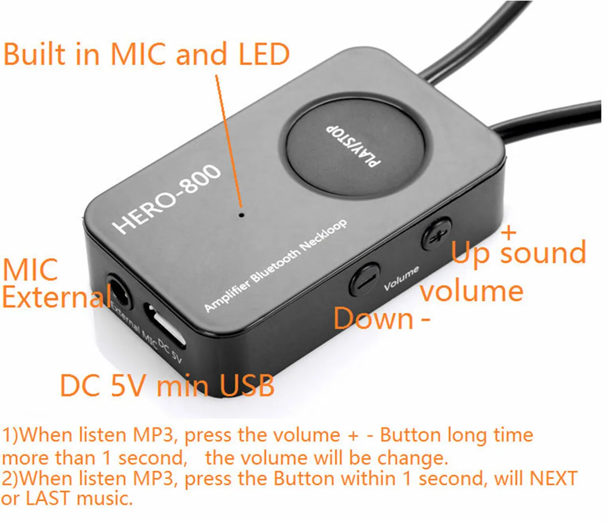 Bt neck loop amplifier