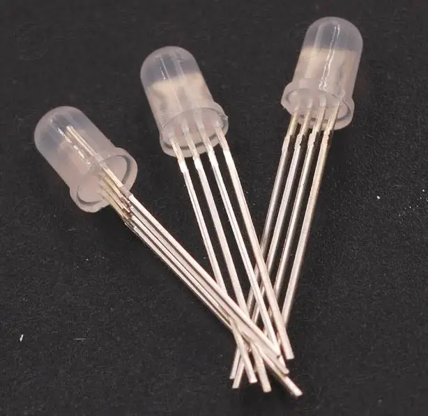 Through Hole Diffused 5MM RYB LED Diode 4pin Common Anode/Cathode|Light ...