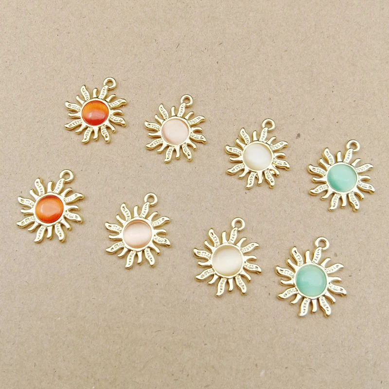 10pcs-Sun-Charms-for-Jewelry-Making-Supplies-Bulk-Findings-Phone ...