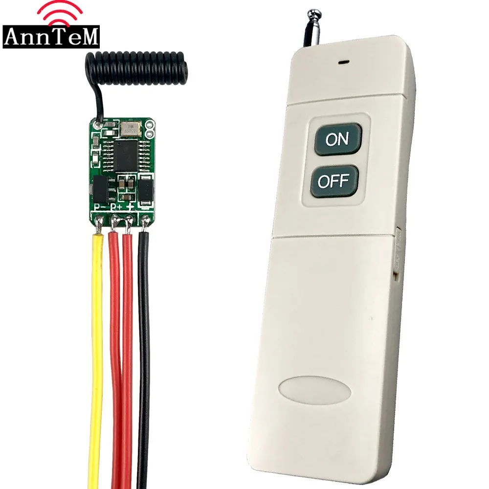Mini Wireless Remote Switch Relay 12v 433 | Micro Remote Control 433 ...
