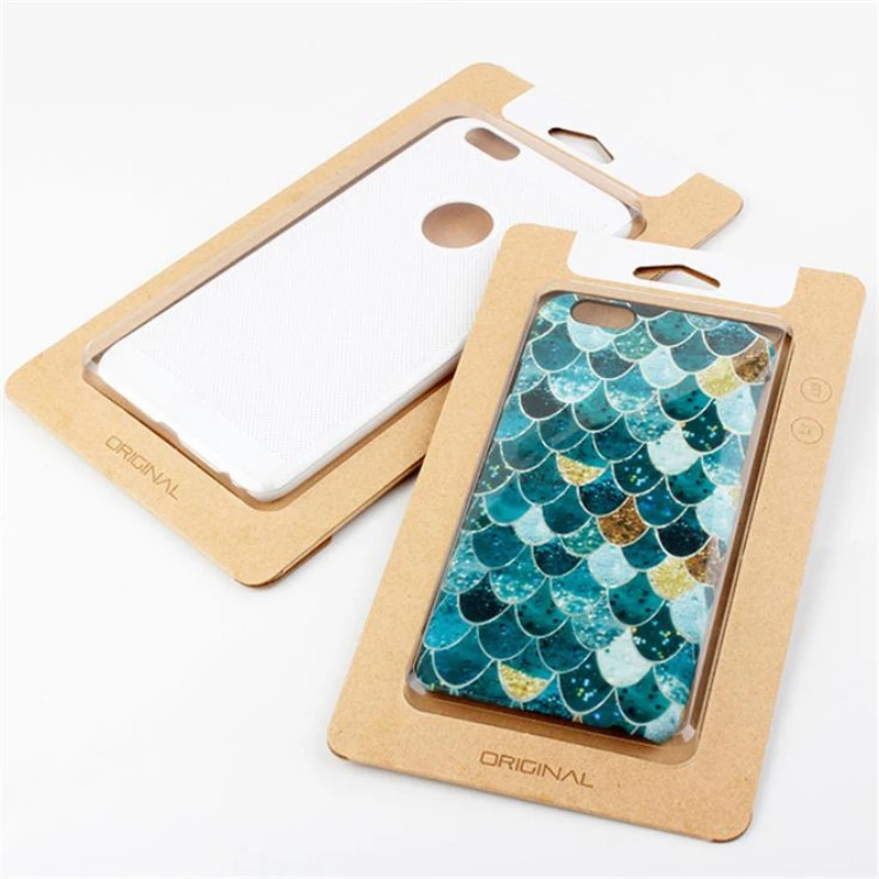 50pcs Mobile Phone Case Packaging Box Kraft Paper Packaging Box For ...