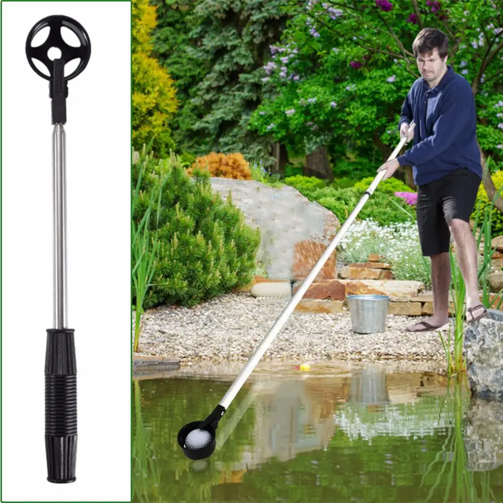 Golf-Ball-Picker-With-Automatic-Locking-Spoon-Cup-Golf-Ball-Picker ...