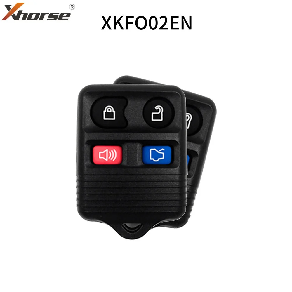 5/10pcs Xhorse Universal Wire Remote Car Keys 4 Buttons for Ford Style ...